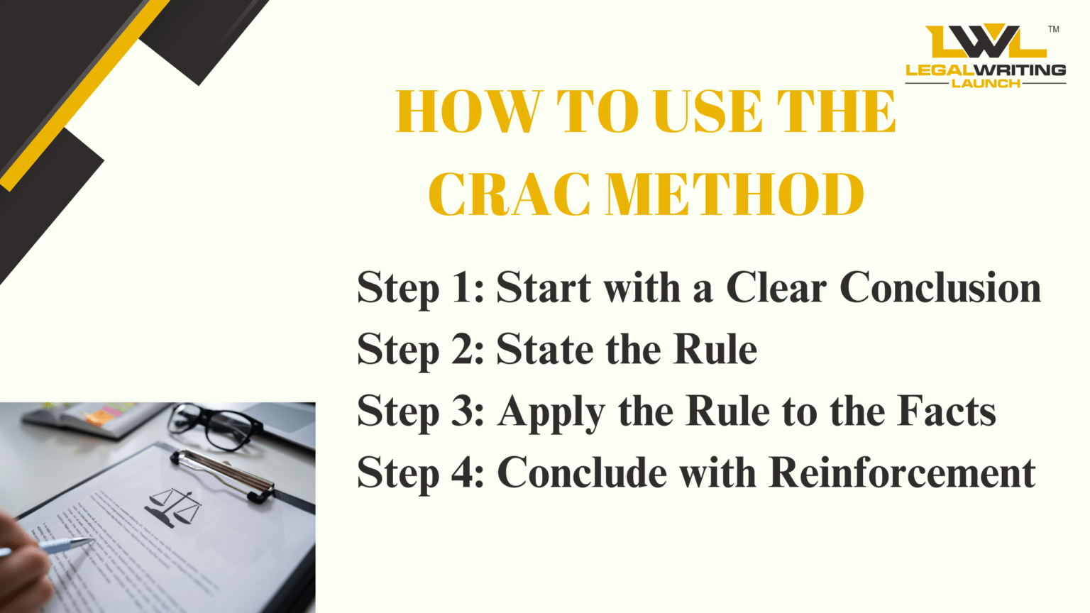 Master CRAC Legal Writing: Essential Techniques and Tips for Law Students