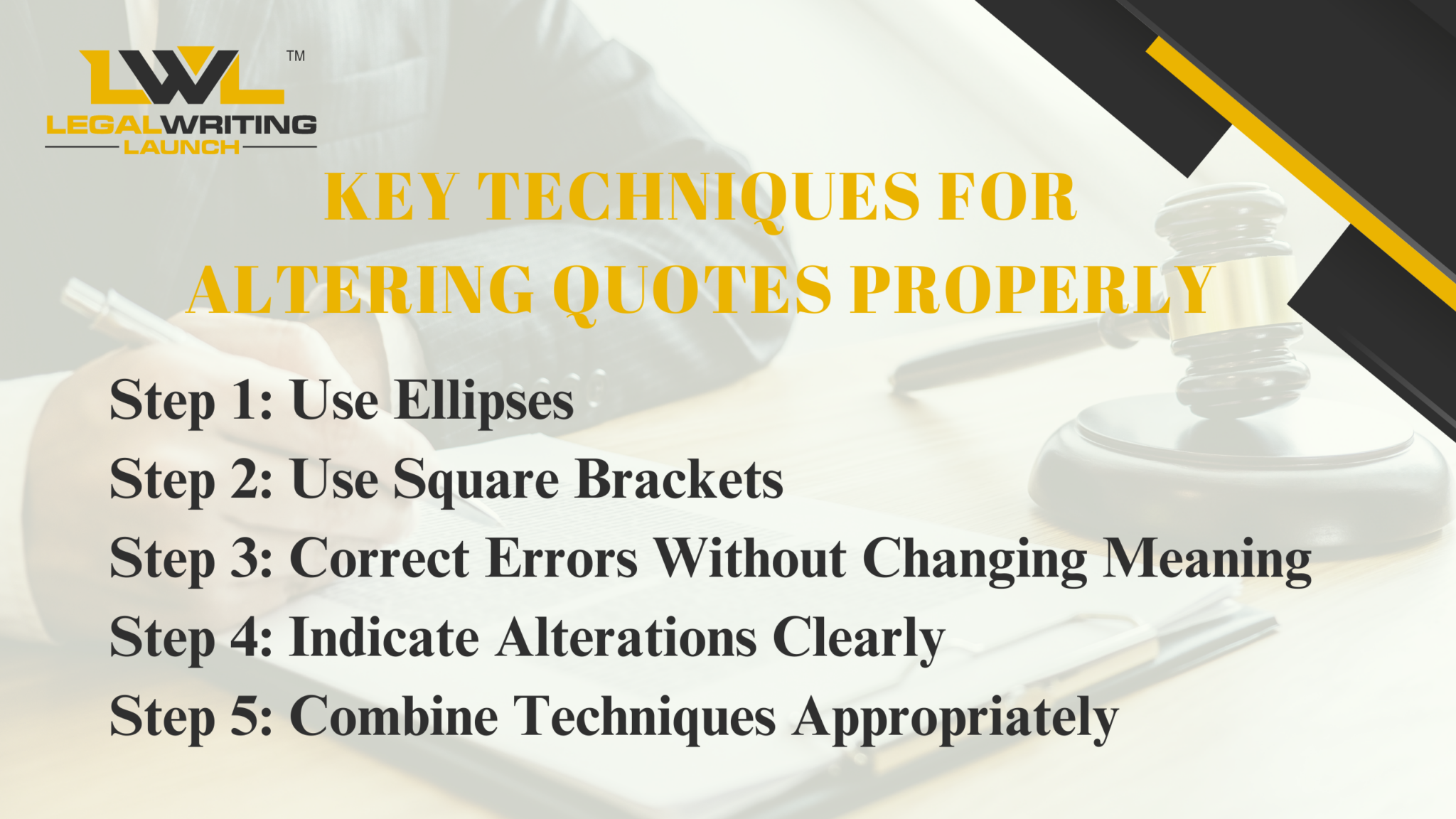 Altered Quotation Legal Writing: Best Practices and Tips