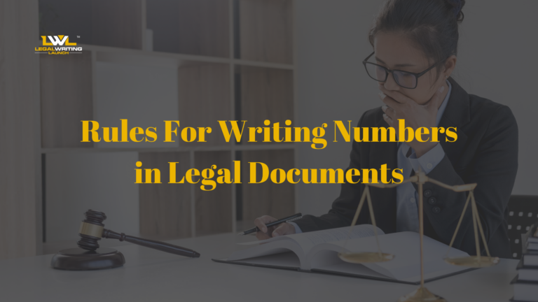 Mastering Numbers in Legal Writing: A Complete Guide to Style & Formatting
