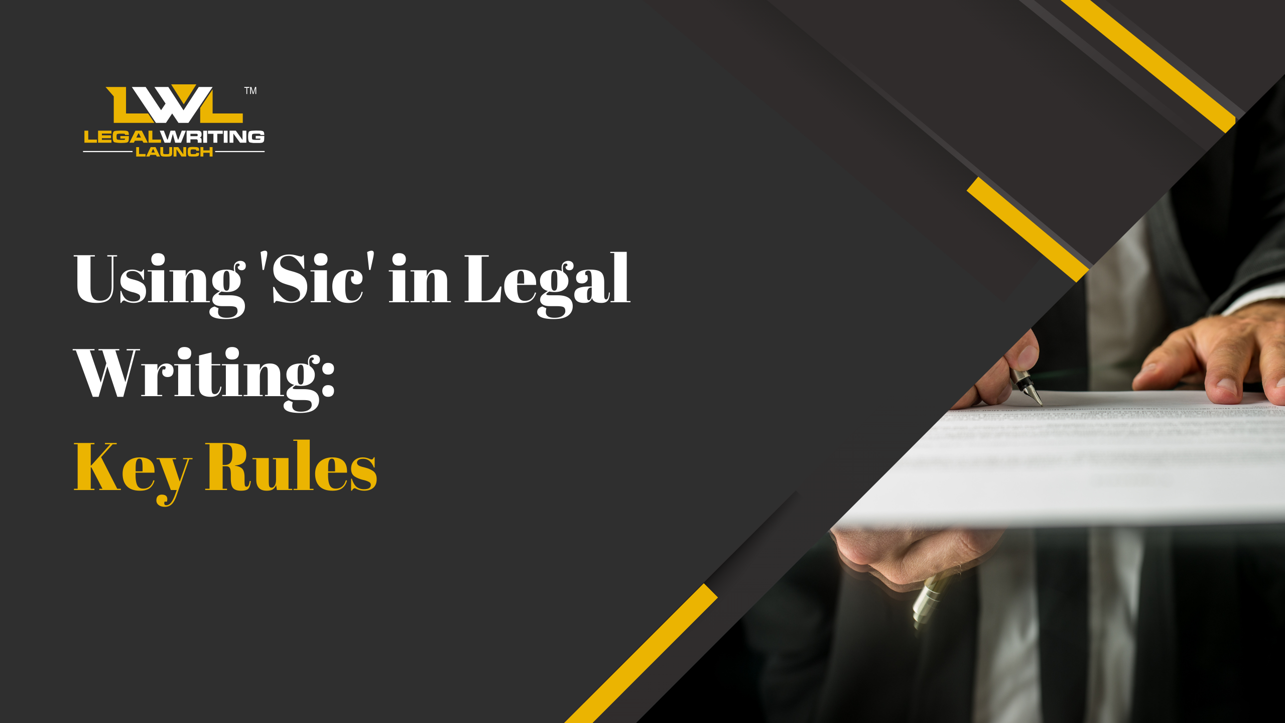 How to Use Sic in Legal Writing: Notation & Punctuation Rules
