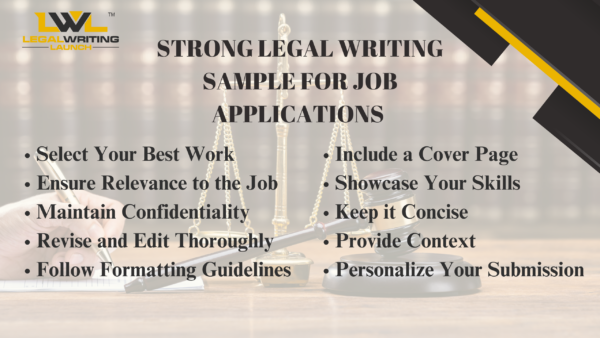 Crafting a Legal Writing Sample Cover Page: Essential Tips & Guidelines